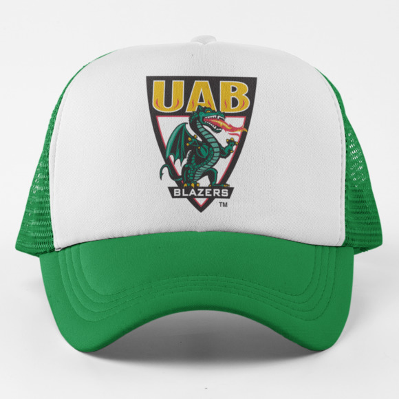 Accessories | New Uab Blazers 1996 Shield Logo Foam Trucker Mesh ...